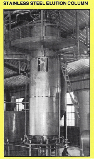 Stainless Steel Elution Column for Nigel Gold recovery plant : SASSDA