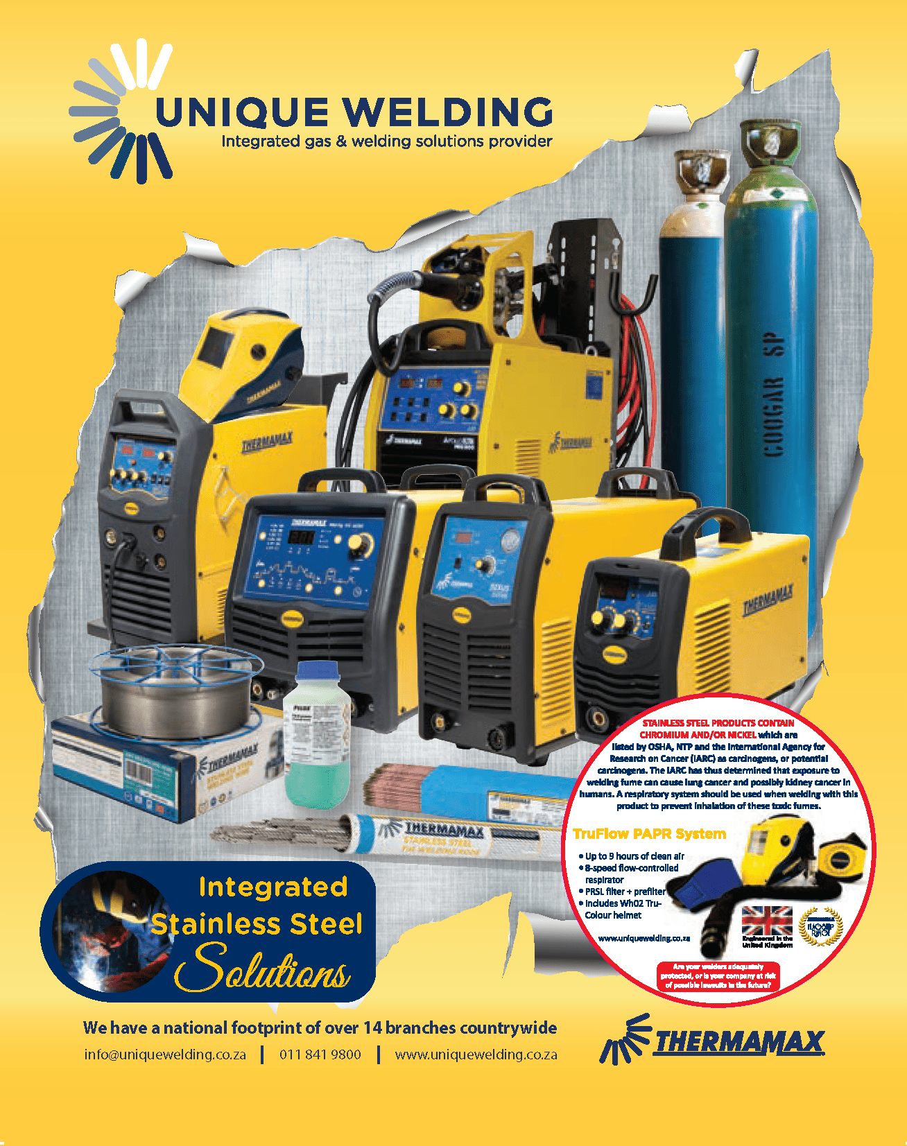 Unique Welding Advert : SASSDA